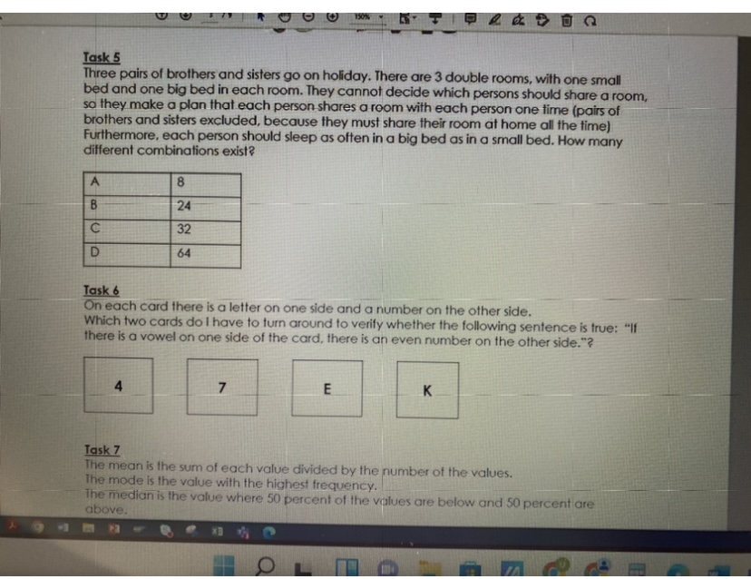 Solved Task 5 Three pairs of brothers and sisters go on | Chegg.com
