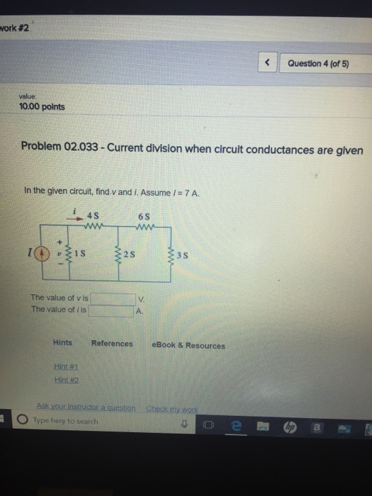 Solved ork #2 Question 4 (of 5) value. 10.00 polnts Problem | Chegg.com