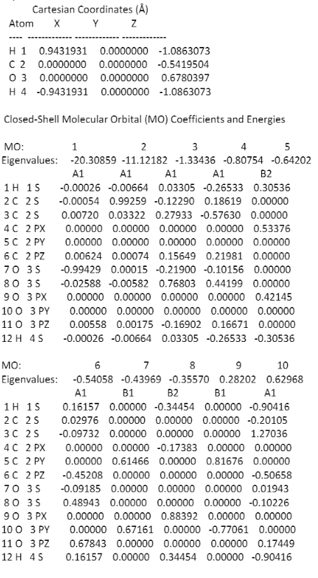 Attached is an output of a single-point energy | Chegg.com