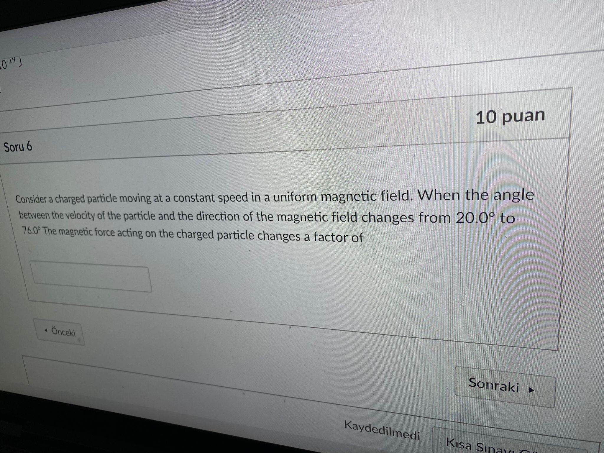 Solved Consider a charged particle moving at a constant | Chegg.com