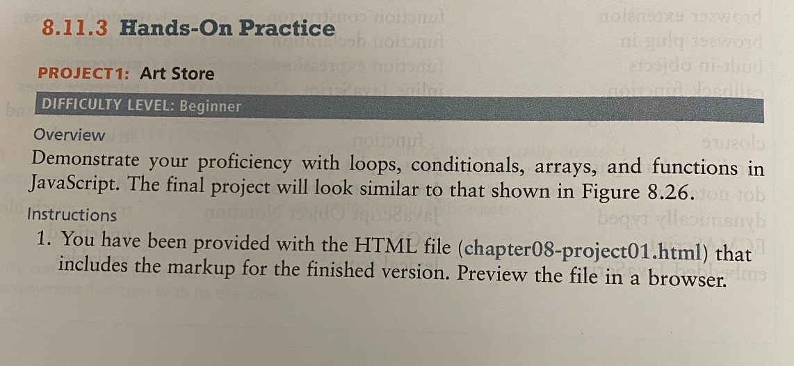 Solved 8.11.3 Hands-On Practice roo noon om tolene PROJECT1: | Chegg.com