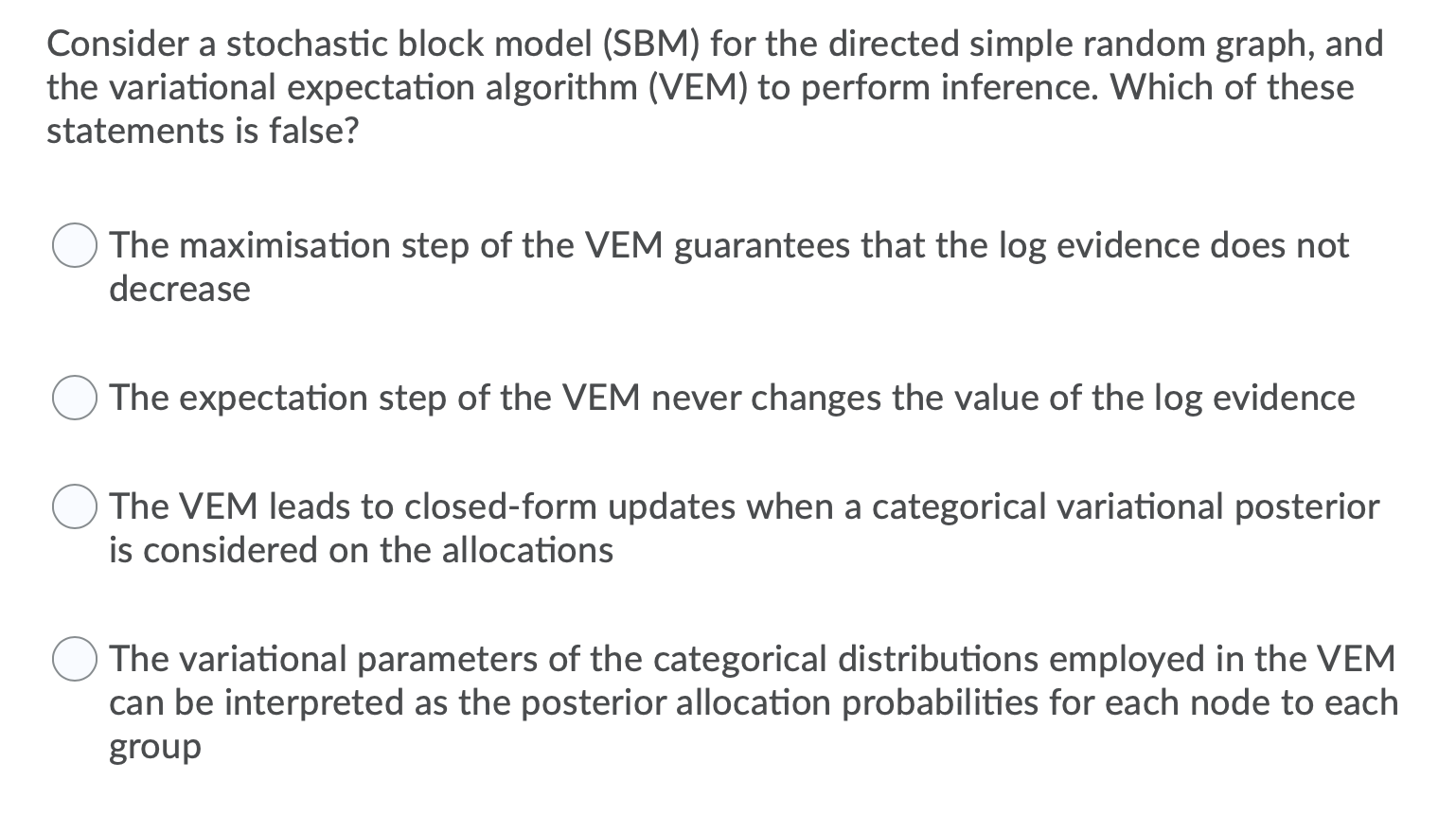 Consider a stochastic block model (SBM) for the | Chegg.com