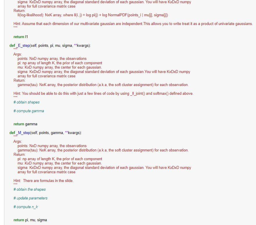GMM uses MLE to optimize its parameters. It | Chegg.com