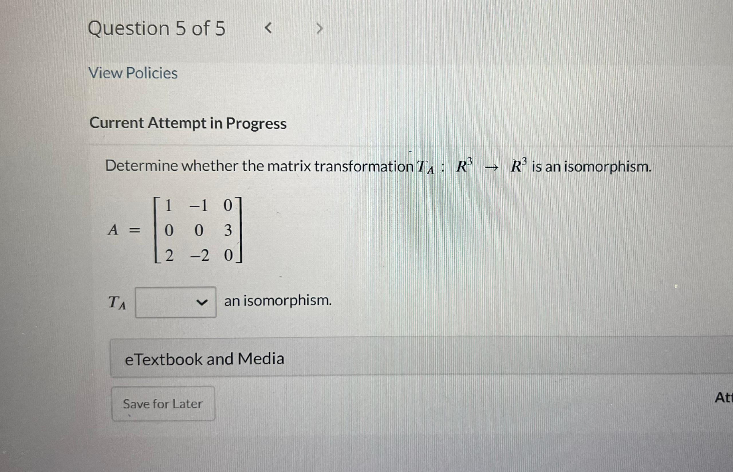 Solved Current Attempt in ProgressDetermine whether the | Chegg.com