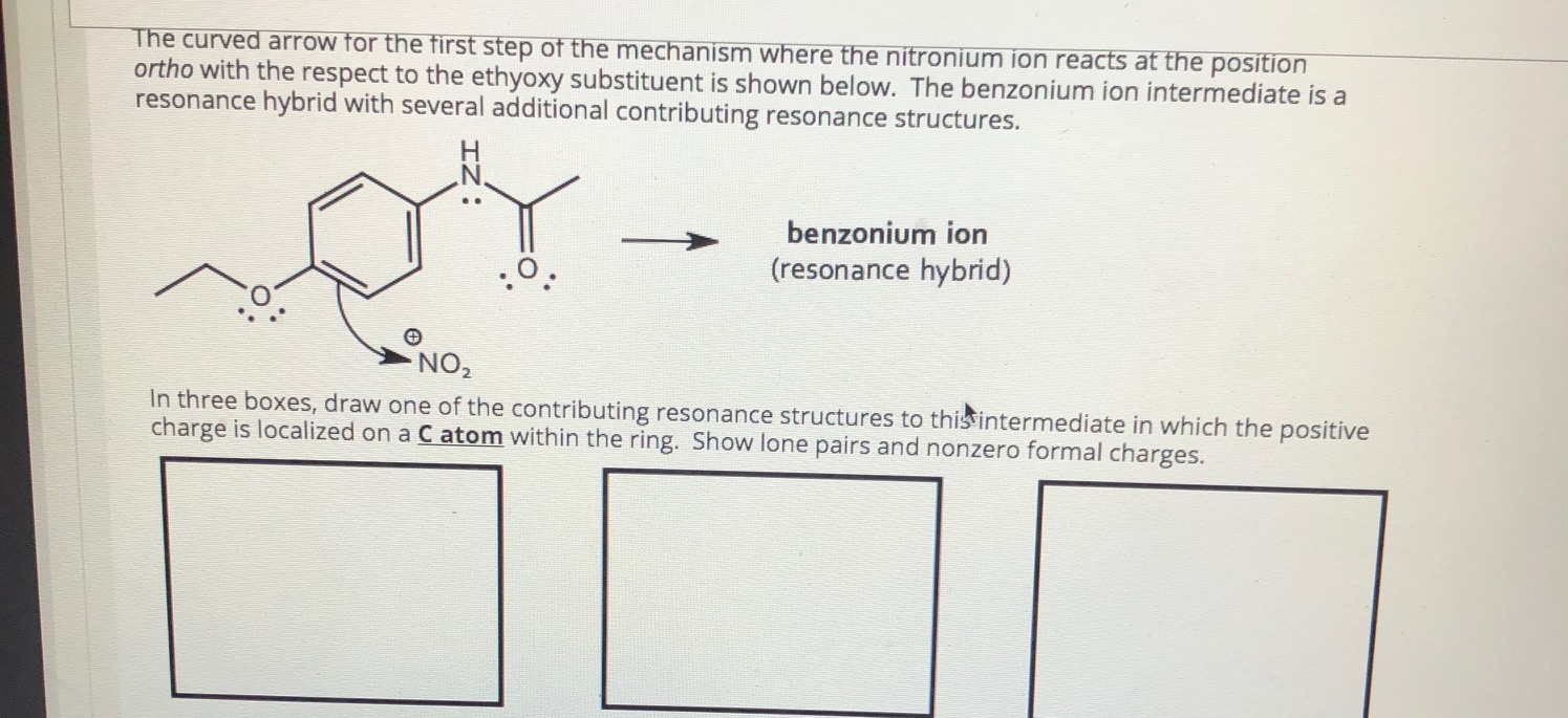 Solved The curved arrow for the first step of the mechanism | Chegg.com