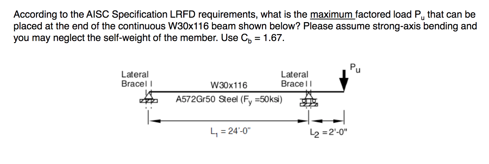 Solved According to the AISC Specification LRFD | Chegg.com