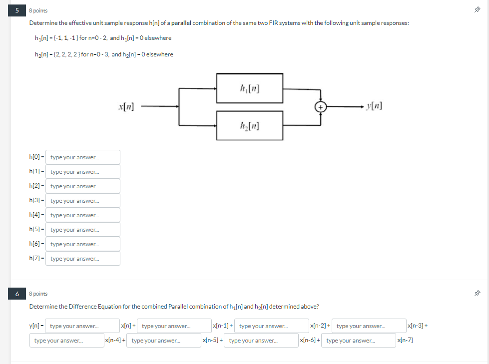 Solved Determine the effective unit sample response h[n] of | Chegg.com