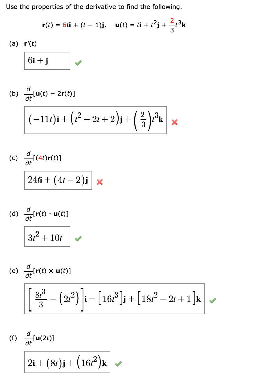 Solved Use the properties of the derivative to find the | Chegg.com