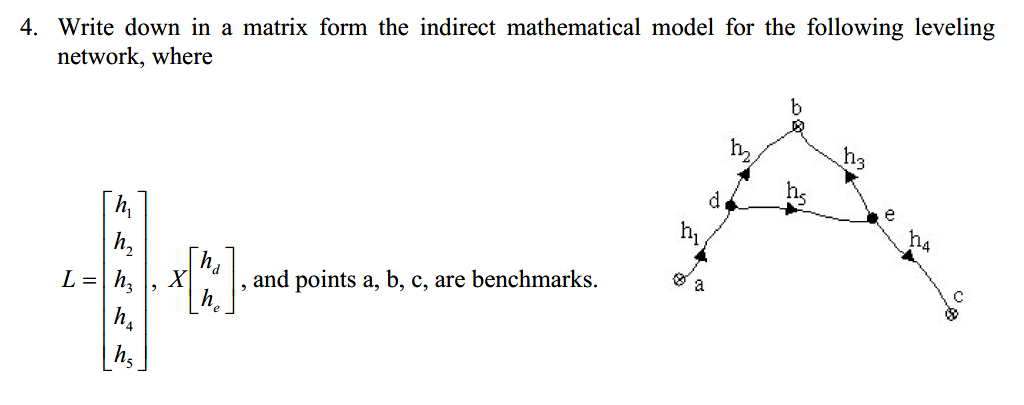 Solved Write down in a matrix form the indirect mathematical | Chegg.com