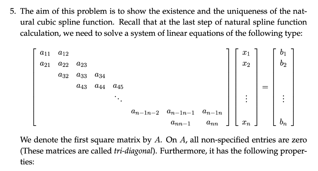 Show the existence and uniqueness of the natural | Chegg.com