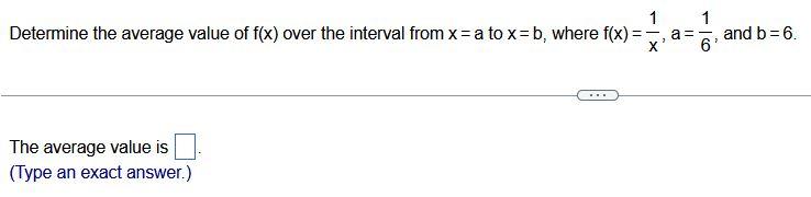 Solved Determine the average value of f(x) over the interval | Chegg.com