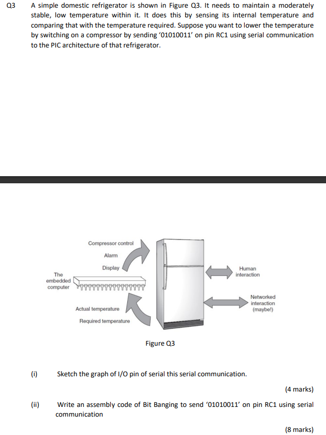 Solved Q3 A simple domestic refrigerator is shown in Figure | Chegg.com