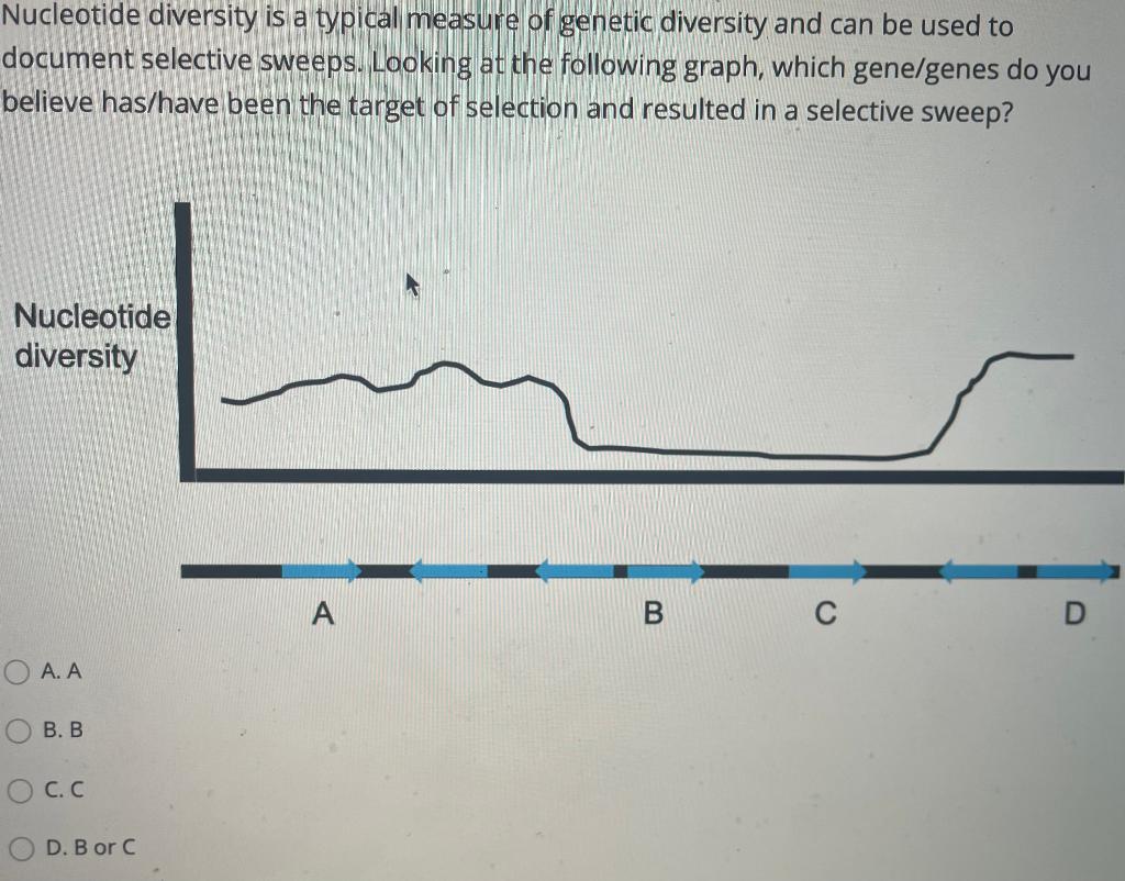 Solved Nucleotide diversity is a typical measure of genetic | Chegg.com