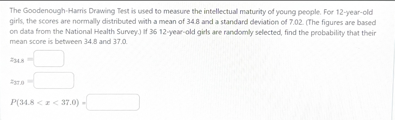 Solved The Goodenough-Harris Drawing Test is used to measure | Chegg.com
