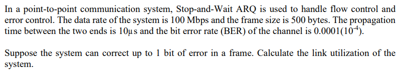 Solved In a point-to-point communication system, | Chegg.com