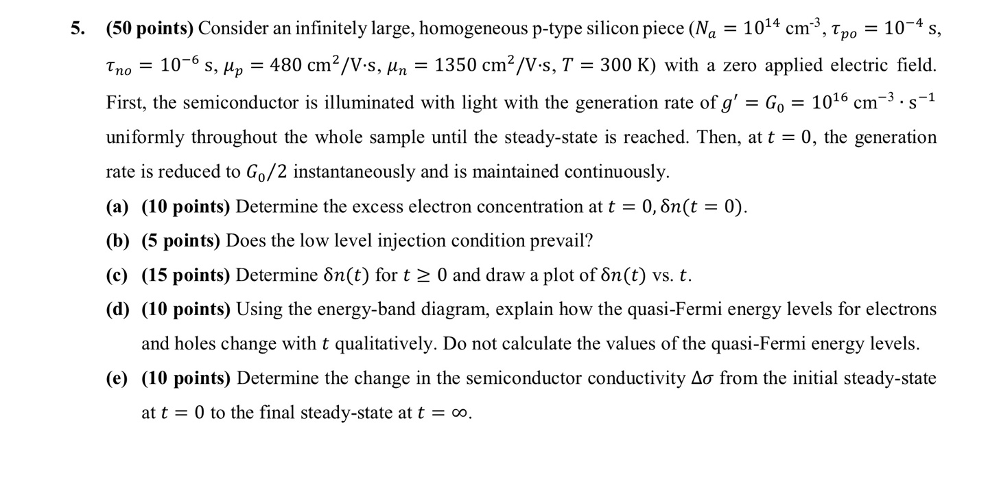 Solved (50 ﻿points) ﻿Consider an infinitely large, | Chegg.com