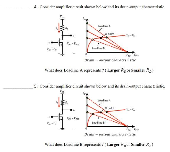 Solved Consider amplifier circuit shown below and its | Chegg.com