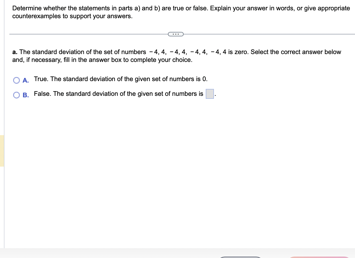 Solved Determine whether the statements in parts a) and b) | Chegg.com