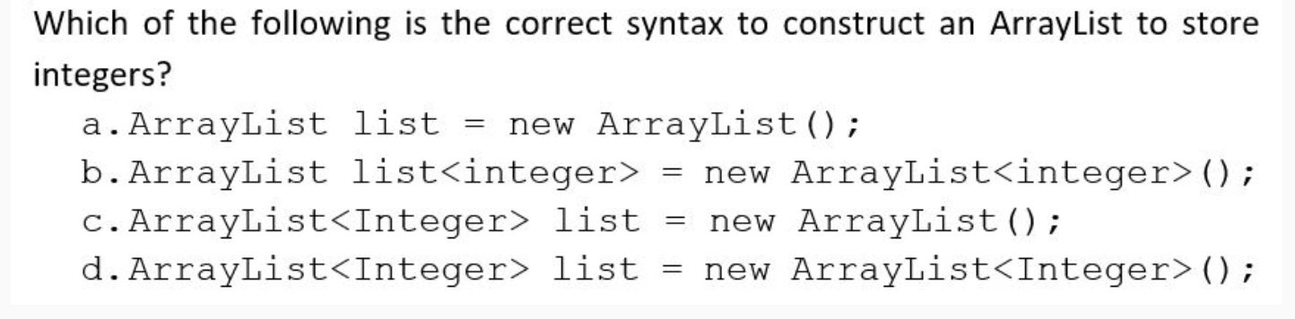 Solved Which of the following is the correct syntax to | Chegg.com