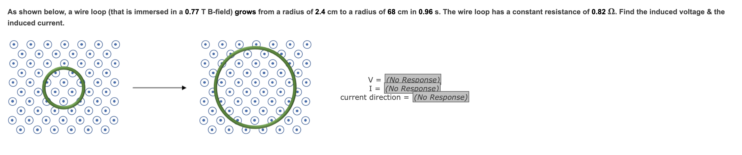 Solved As shown below, a wire loop (that is immersed in a | Chegg.com