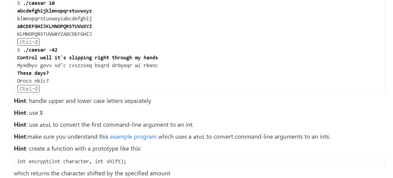 Solved Exercise — In Pairs Encrypting Text With A Caesar