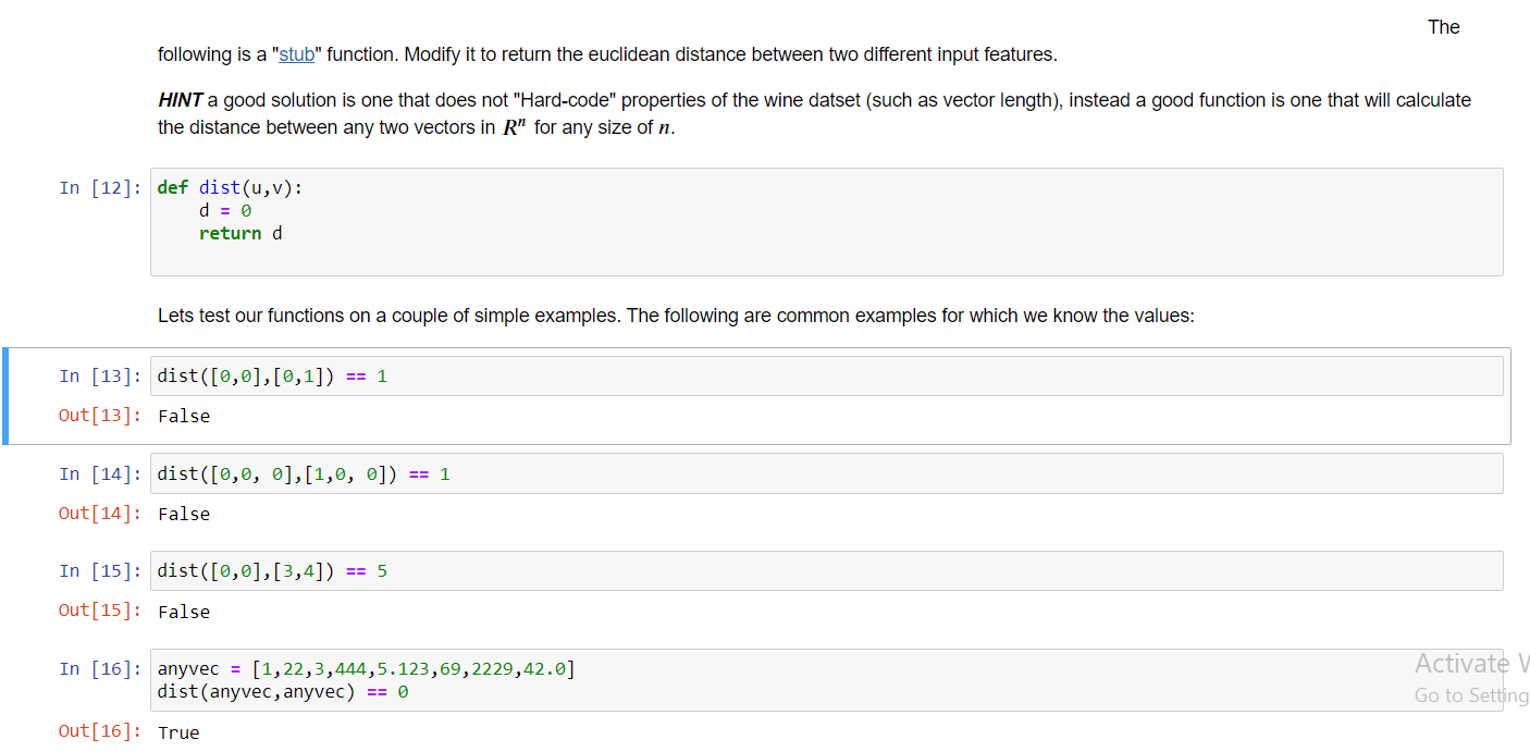 Solved The following is a "stub" function. Modify it to | Chegg.com