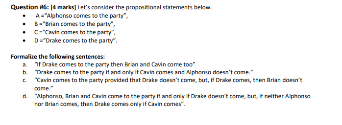Solved Question \#6: [4 marks] Let's consider the | Chegg.com