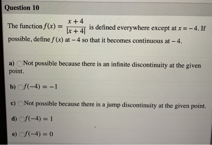 Solved Question 9 2 The function f(x)- possible, define f | Chegg.com