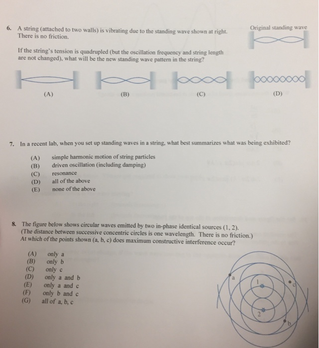 Solved A string (attached to two walls) is vibrating due to | Chegg.com