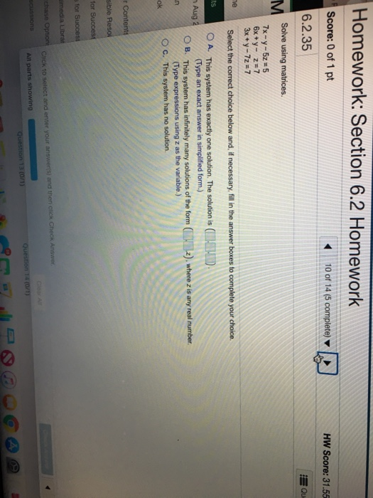 Solved Homework Section 6 2 Homework Score 0 Of 1 Pt