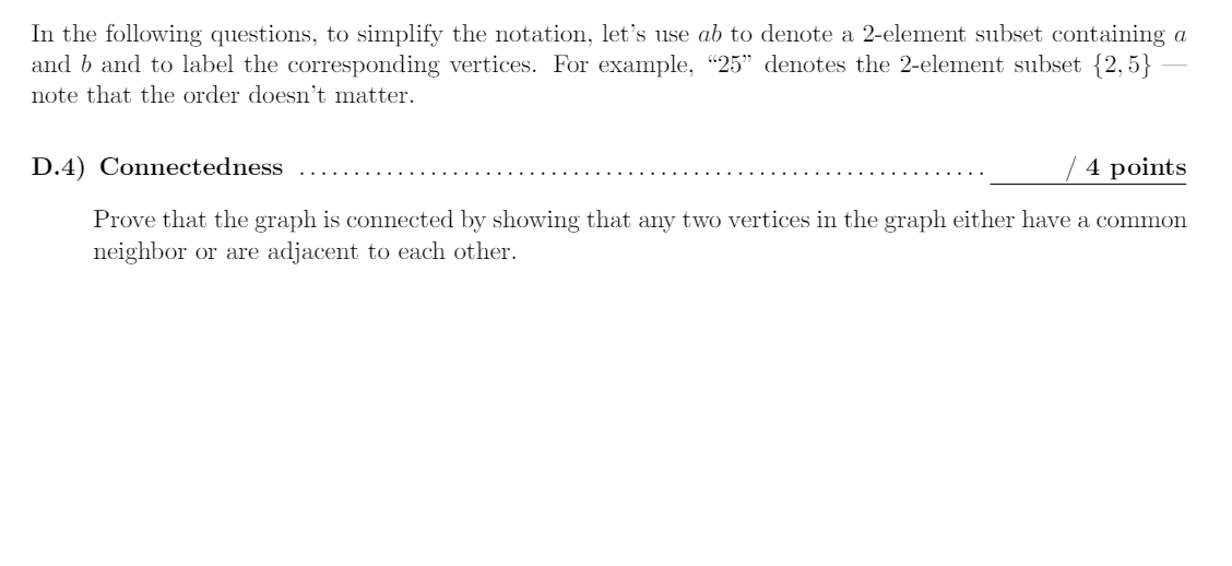 Solved Let G(V,E be a simple graph where the vertex set V | Chegg.com