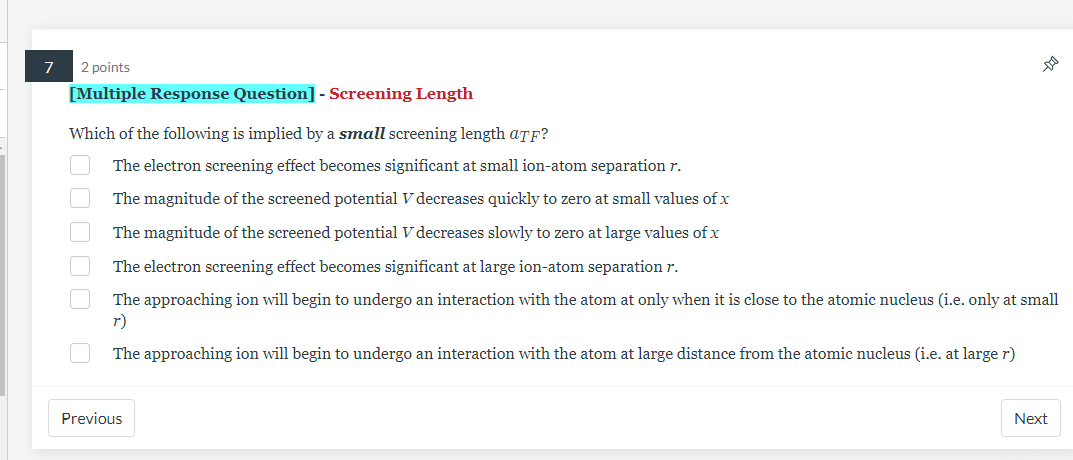Solved 2 points [Multiple Response Question] - Screening | Chegg.com
