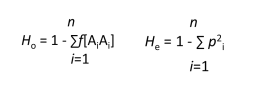 Solved Calculate observed and expected heterozygosity for | Chegg.com