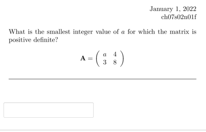 Solved January 1, 2022 ch07s02n01f What is the smallest | Chegg.com