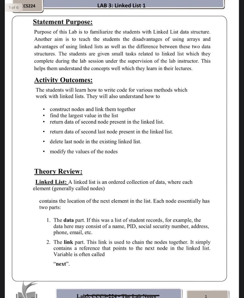 Solved Statement Purpose: Purpose of this Lab is to | Chegg.com