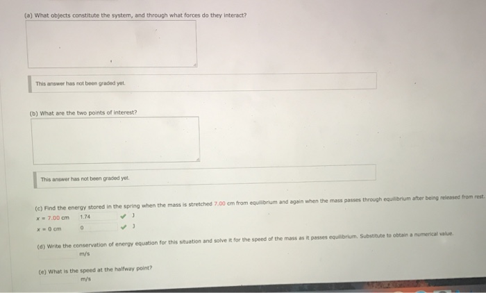 Solved a horizontal spring attached to a wall has a force | Chegg.com