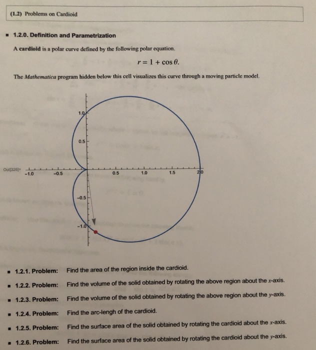(1.1) Problems on Cycloid 1.1.0.Definition and | Chegg.com