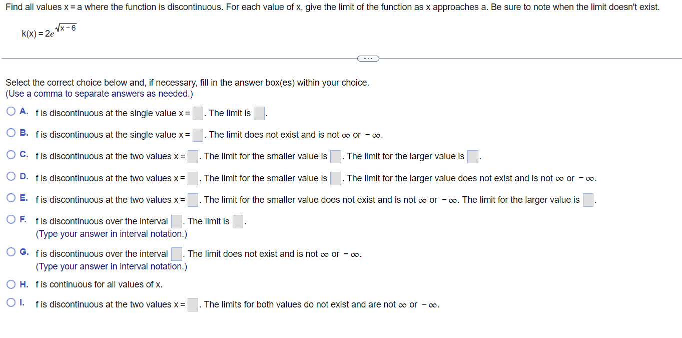 Solved Find all values x= ﻿a where the function is | Chegg.com