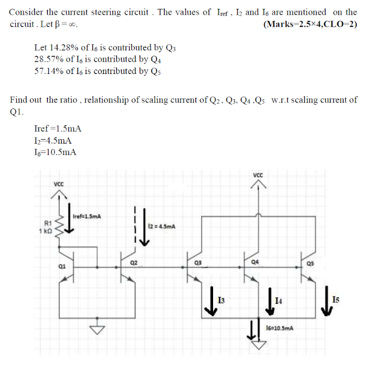 Solved Consider the current steering circuit. The values of | Chegg.com