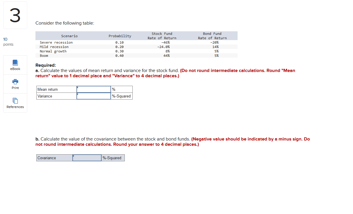 Solved Consider the following table: Required: a. Calculate | Chegg.com