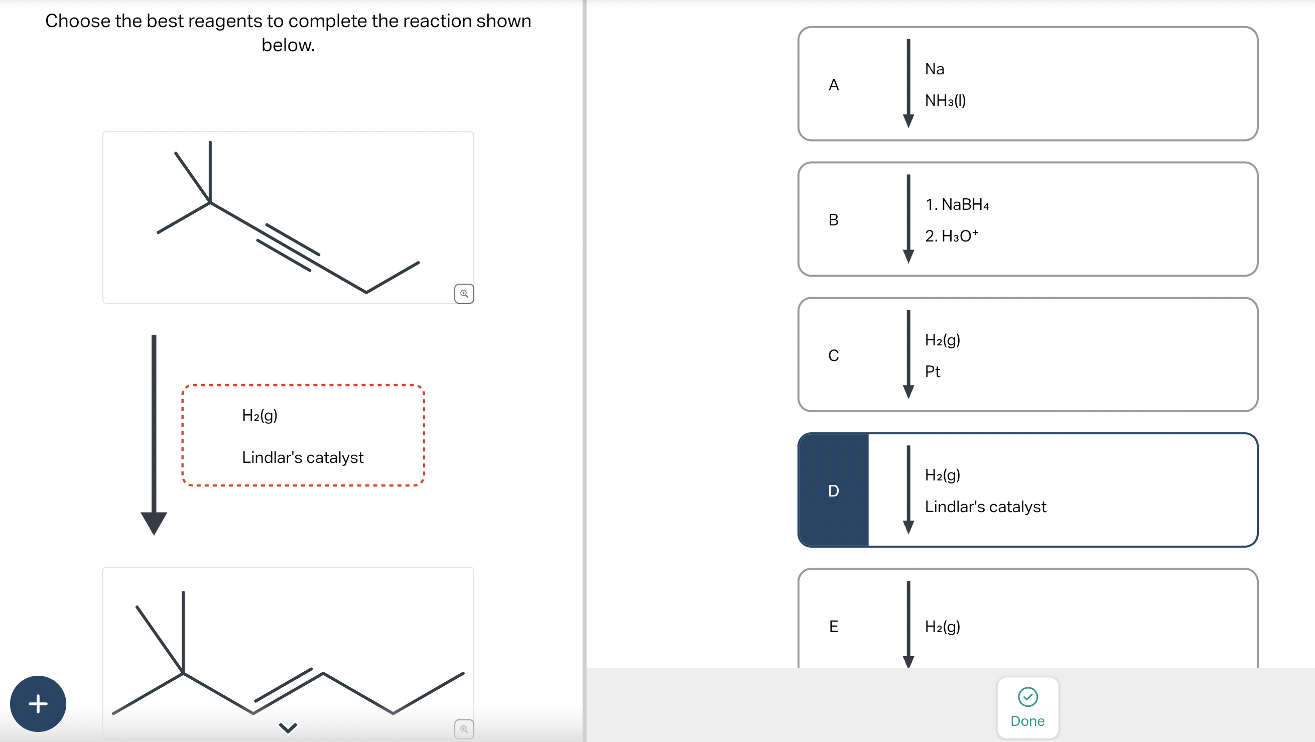 Solved Choose The Best Reagents To Complete The Reaction