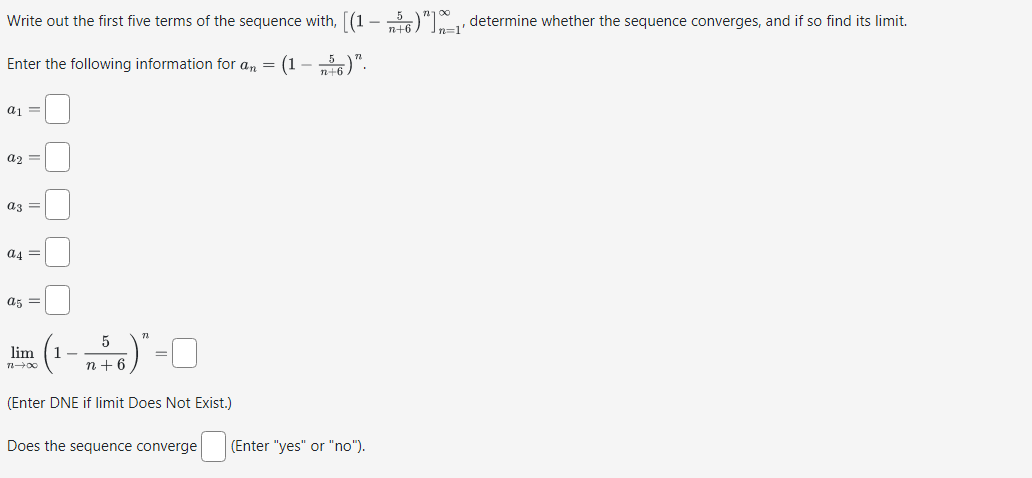 Solved Write Out The First Five Terms Of The Sequence With 
