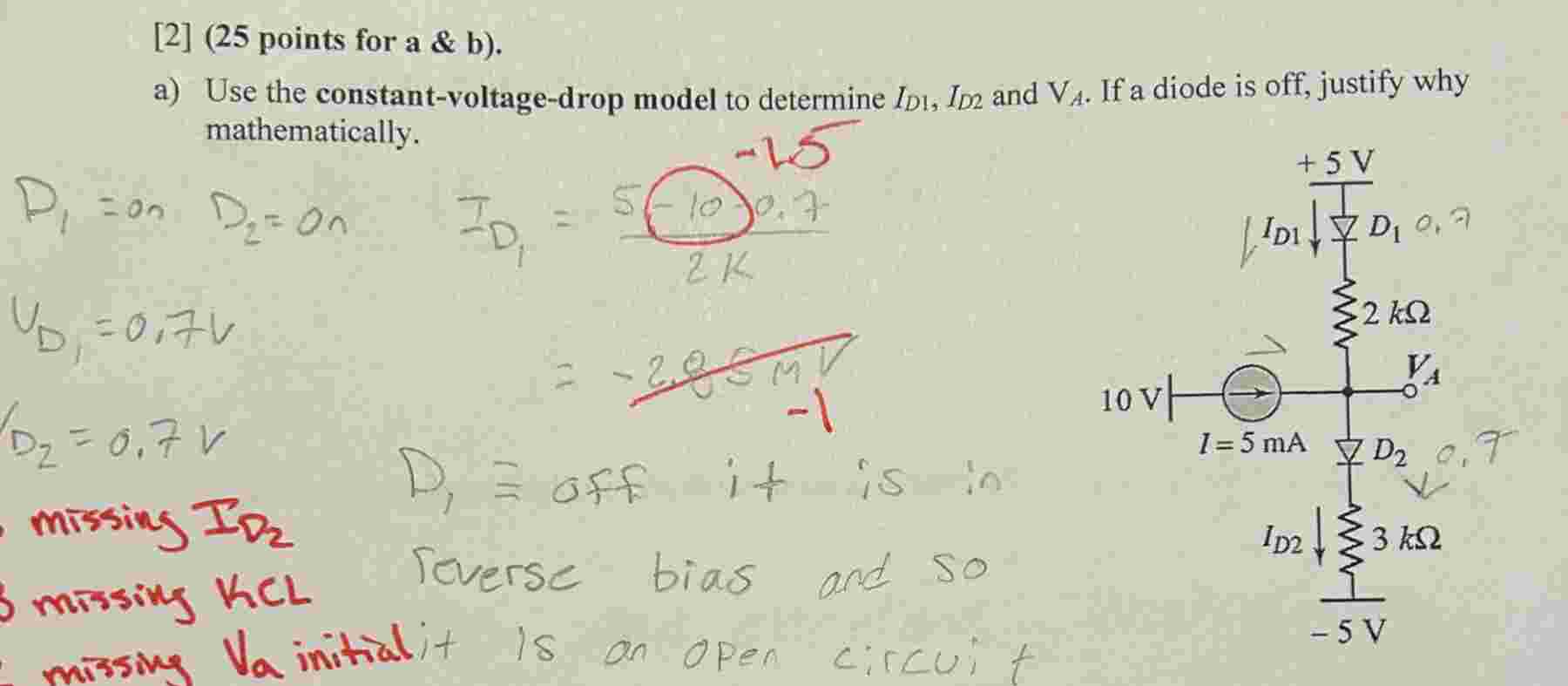 Solved by an EXPERT [2] (25 ﻿points for a ﻿& b).aID1,ID2 ﻿and VA. If ﻿a | Chegg.com