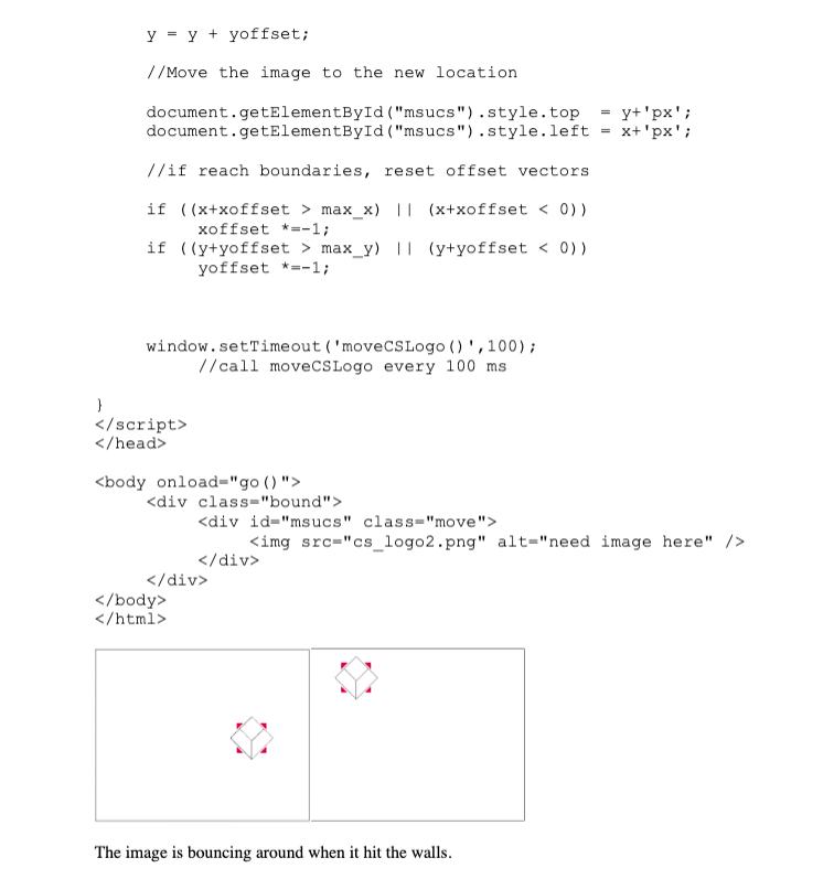 Solved It is possible to move object around the screen | Chegg.com