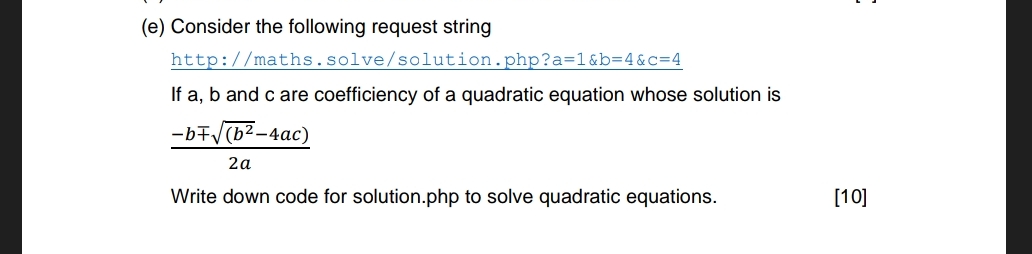Solved (e) Consider the following request string | Chegg.com