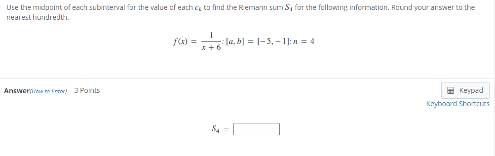 Solved Use the midpoint of each subinterval for the value of | Chegg.com