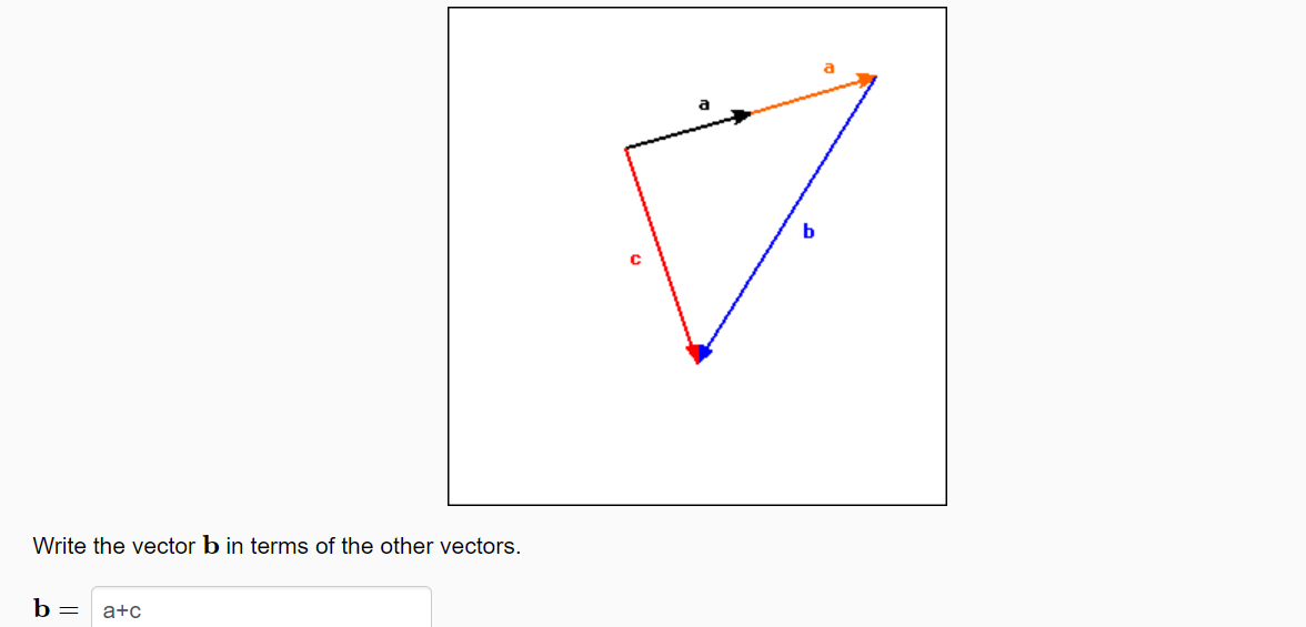 Solved Write the vector b in terms of the other vectors. | Chegg.com