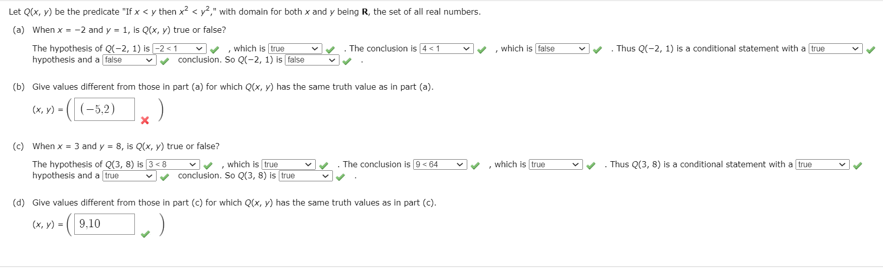Solved Let Q(x, y) be the predicate "If x | Chegg.com
