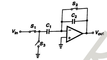 Solved It is a switched capacitor amplifier circuit. Draw | Chegg.com