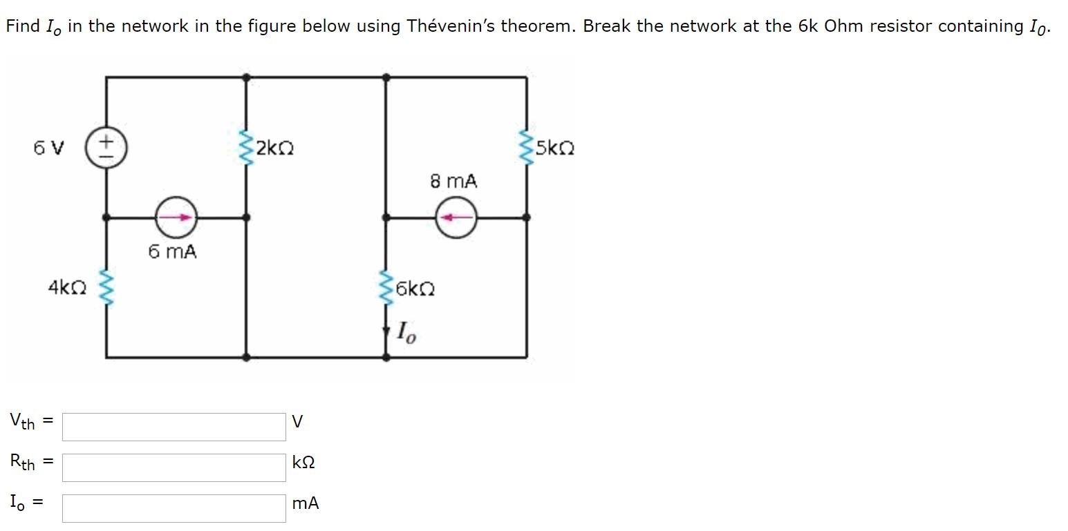Solved Find Io in the network in the figure below using | Chegg.com
